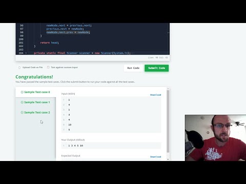 Inserting a node into a sorted doubly linked list - Hackerrank - Java - YouTube