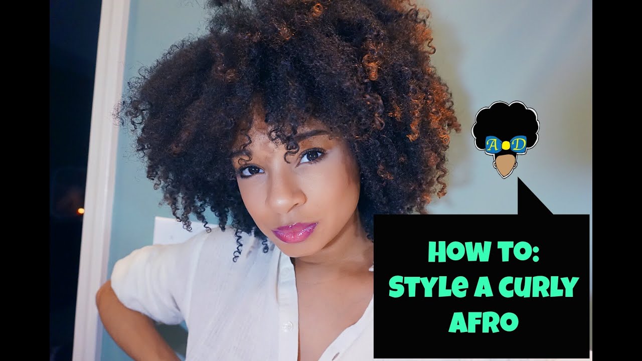 Curly Afro Tutorial | Adore Donnie - YouTube