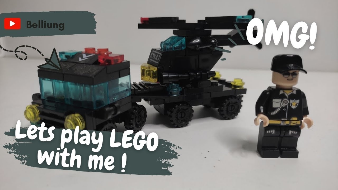 LEGO Helicopter Transport Truck frim Tiger SWAT 🤩 @anggertofanbelliung ...