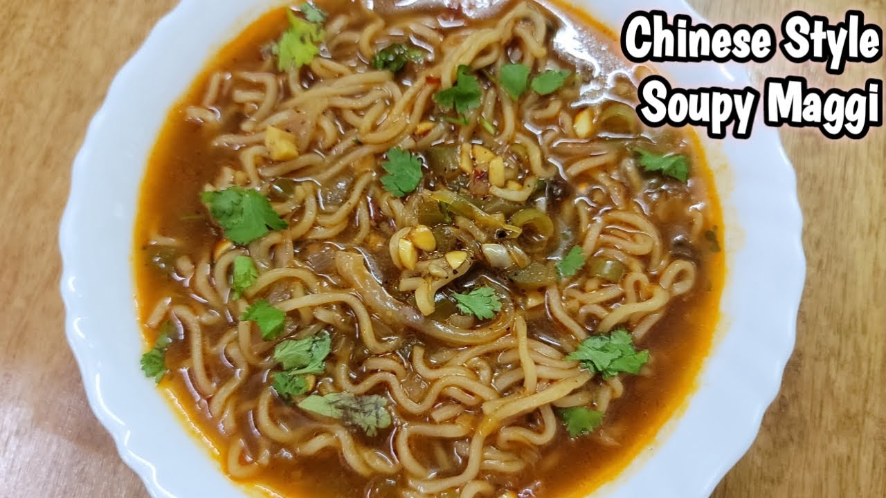 Maggi Soup Recipe | Chinese Style Maggi Noodles Soup | Soupy Maggi ...