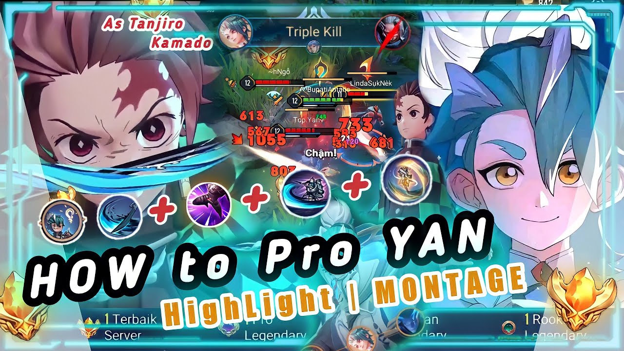 AoV Pro YAN MONTAGE GAMEPLAY | Yan Guide | Tutorial Yan - ARENA OF VALOR - Top 1 Yan - YouTube