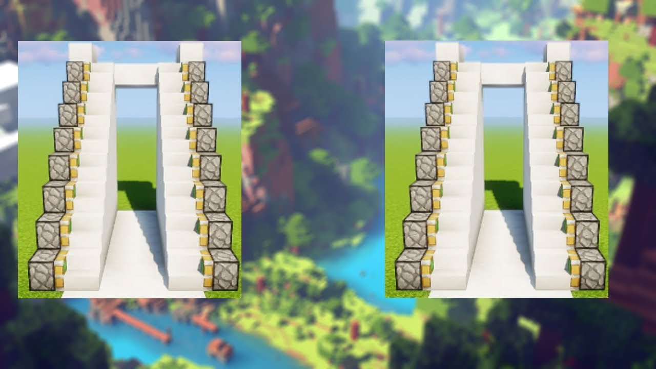 HOW TO MAKE AUTOMATIC STAIRS IN MINECRAFT (JAVA & BEDROCK) - YouTube