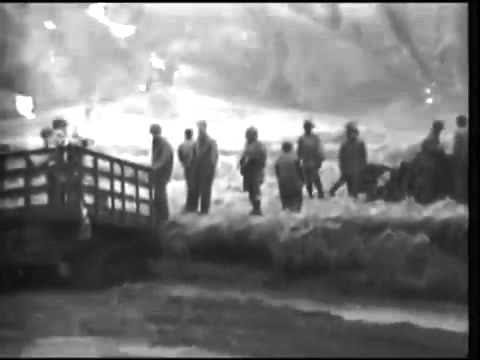 Japanese forces landing on Kiska, Aleutian Islands, during World War II ...