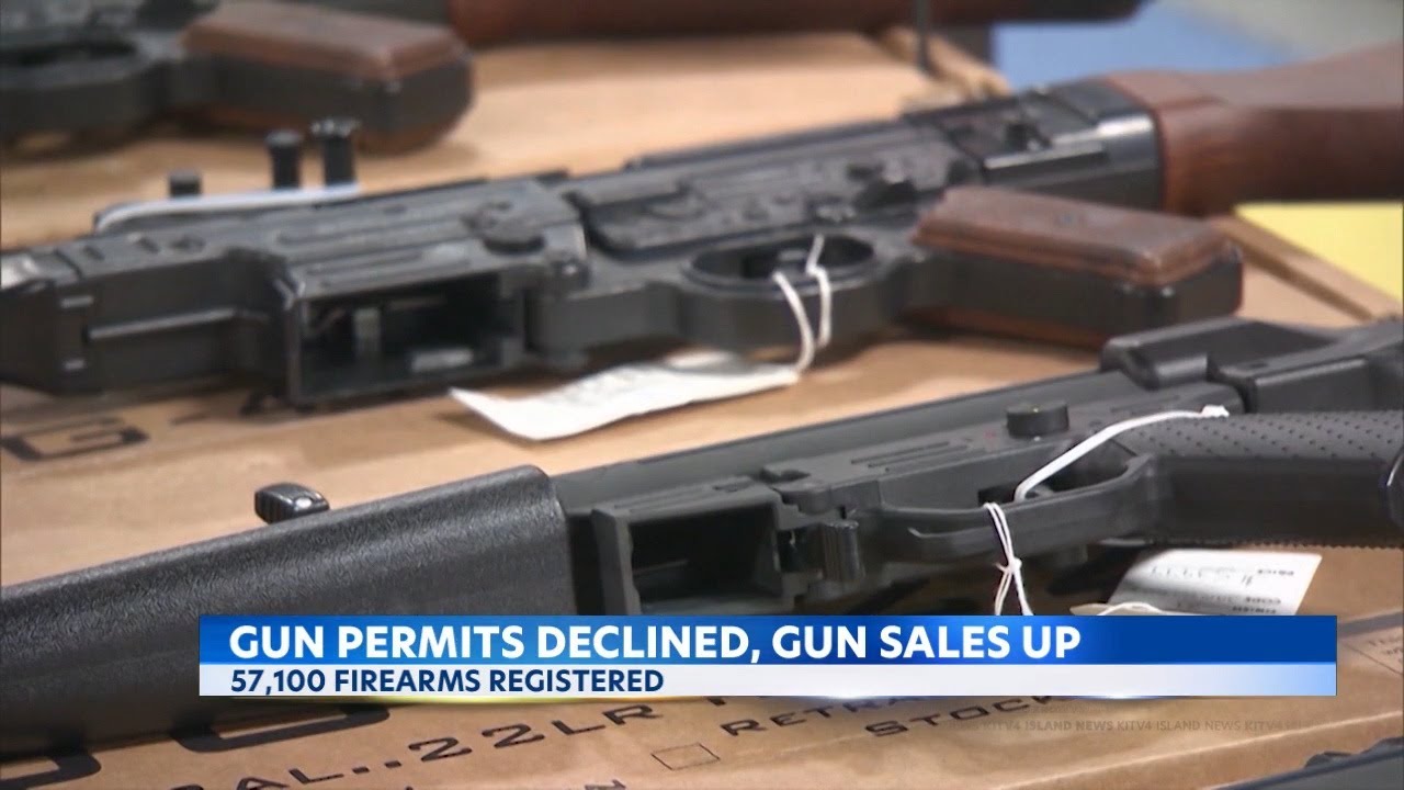 Gun permit applications decline, gun sales up in Hawaii - YouTube