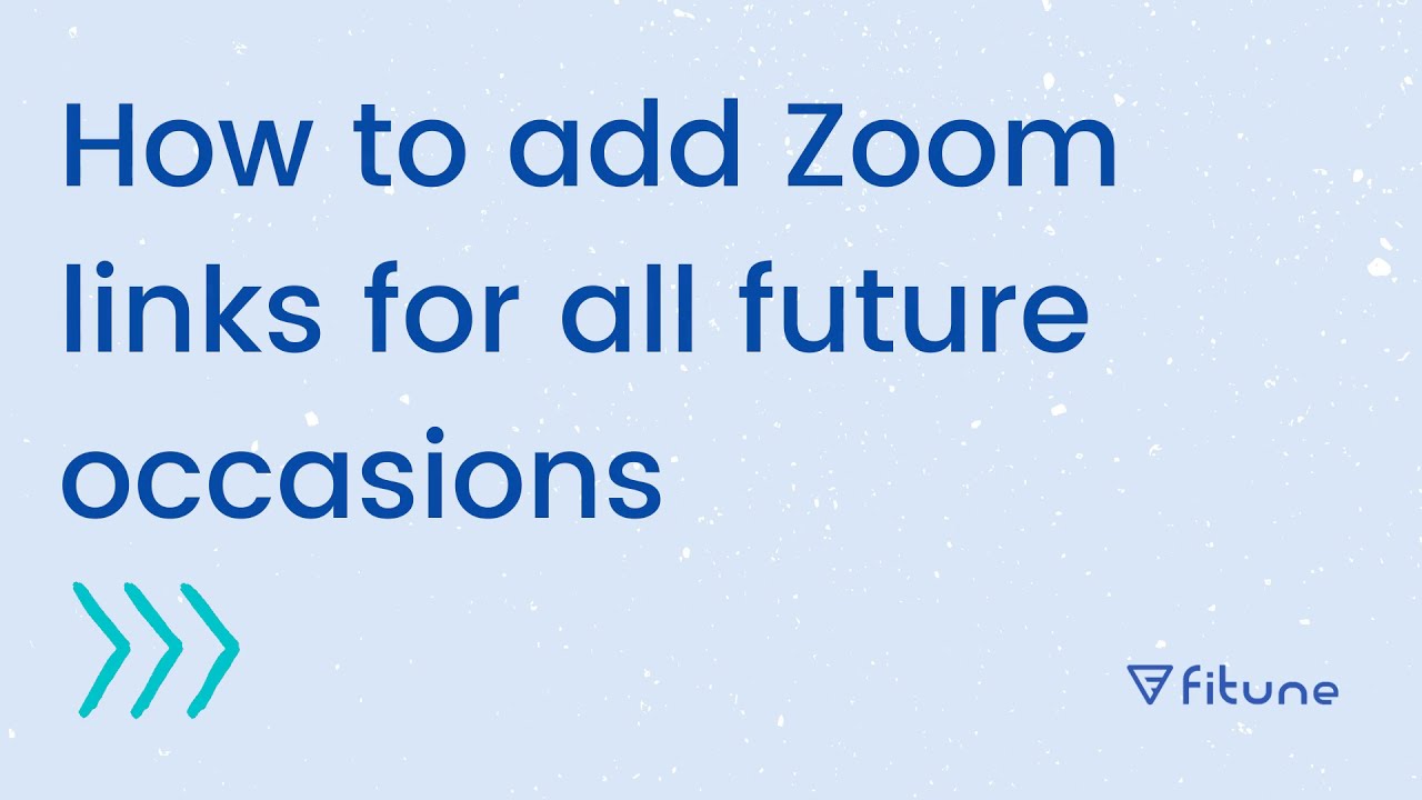 How To Add Zoom Links For All Future Occasions YouTube How To Add Zoom Links For All Future Occasions YouTube