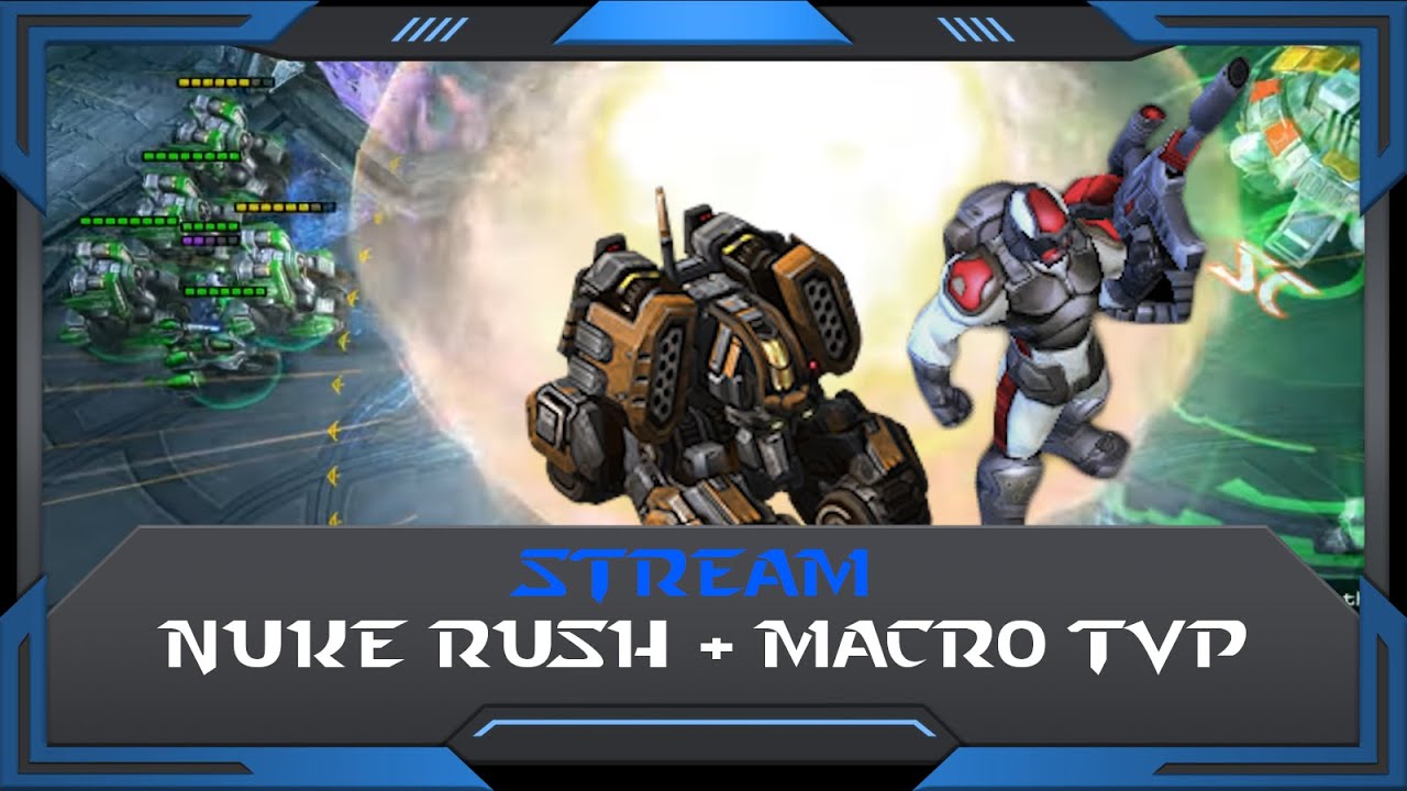StarCraft 2 (RuFF Highlight): Nuke Rush + Macro TvP's - YouTube