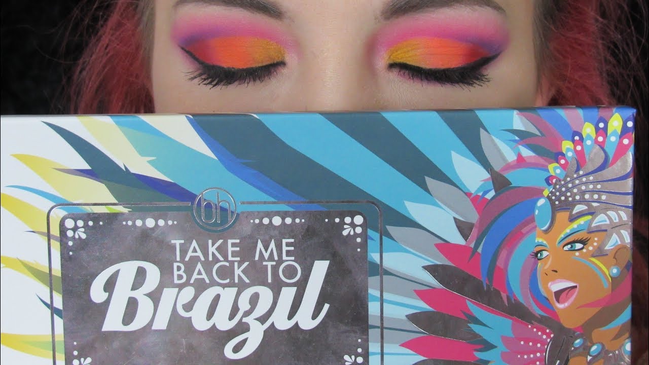 Bright eyshadow tutorial//Ft. BH Cosmetics Take Me Back To Brazil ...