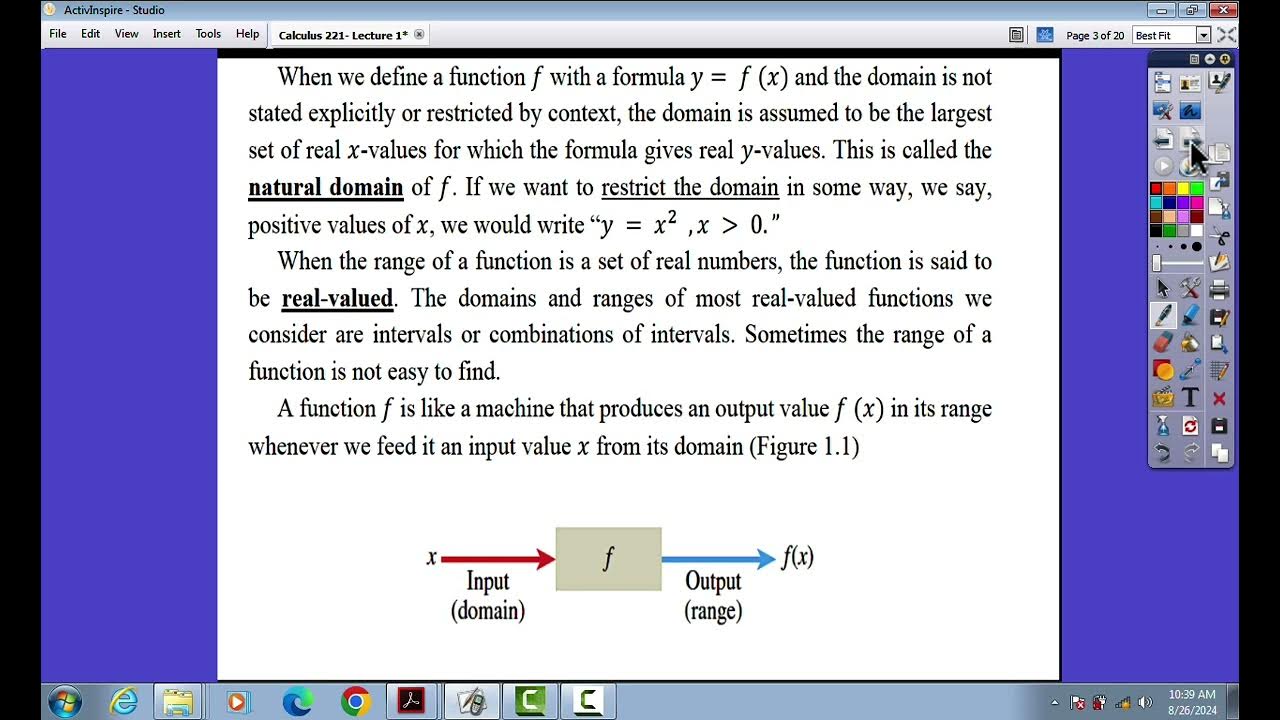 Function and models Lecture 1 1 - YouTube