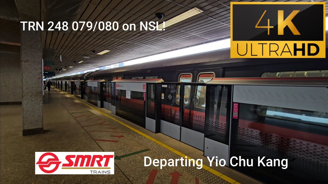 SMRT NSL Kawasaki Heavy Industries C151 (079/080) departing Yio Chu ...