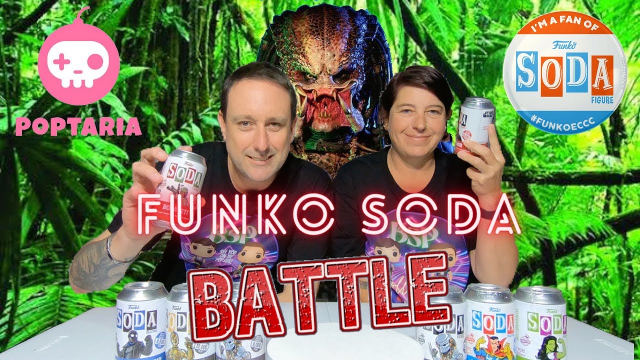 Opening 8 Funko Sodas including the new Predator from Poptaria - YouTube