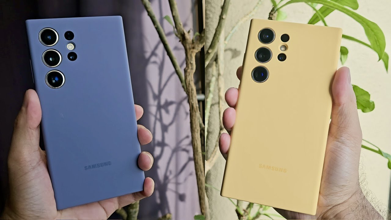 Official Samsung Silicone Cases for the Galaxy S24 Ultra (Violet and ...