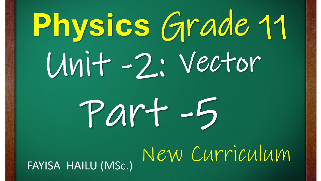5. Physics Grade 11 | Class 11 | Unit 2 Vector | Part 5 Exercise 2.3 ...