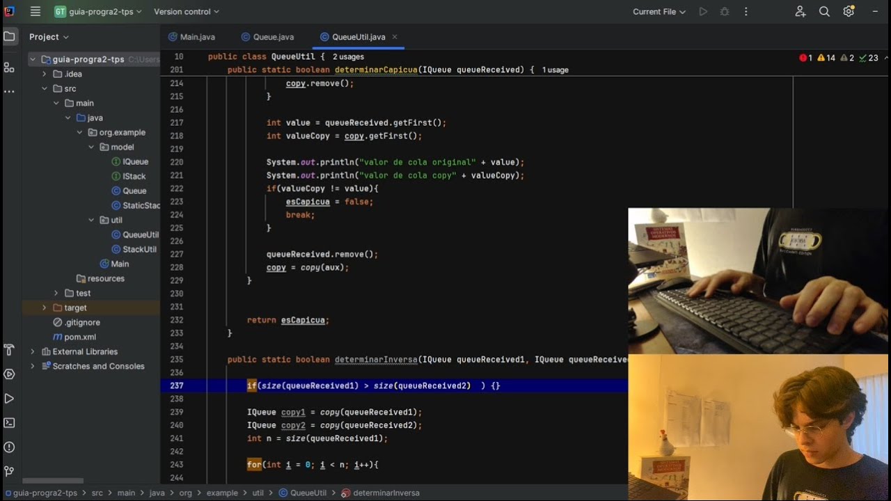 programando un rato todos los dias para no olvidarme como se hace sin IA - DIA 5 (TDA COLA/QUEUE ...