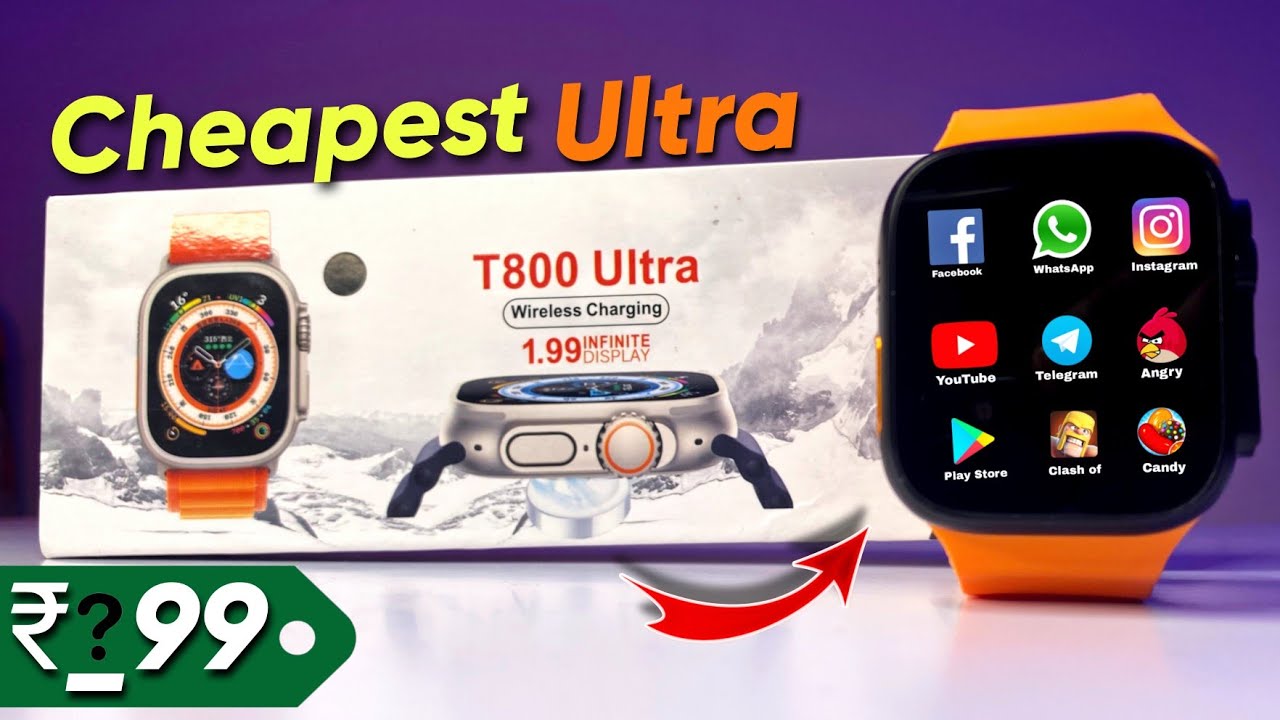 T800 Ultra⚡Smartwatch🔥||With 1.99" INFINITE Display💥|| Best Apple Watch ...