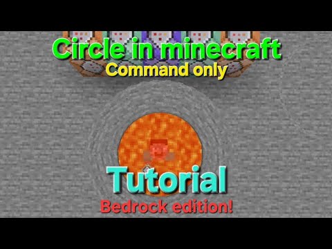 Cara membuat lingkaran di minecraft bedrock| no mods - YouTube