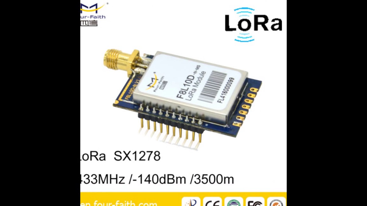 Four-faith F8L10D-N LoRa Module - YouTube