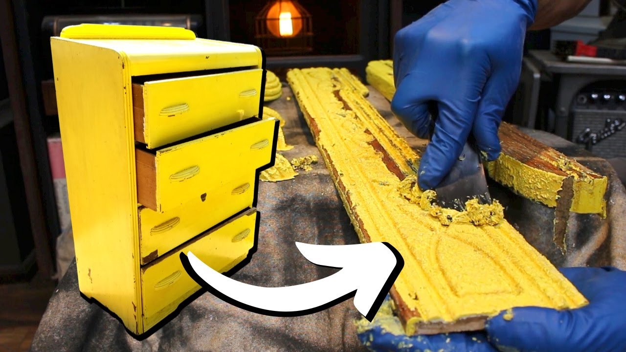 Ep. 50 1930s ART DECO Painted Dresser RESTORATION - YouTube