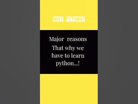 why python🤔?#pythonprogramming#programming #pythontutorial#pythonforbeginners#pythonbeginner# ...