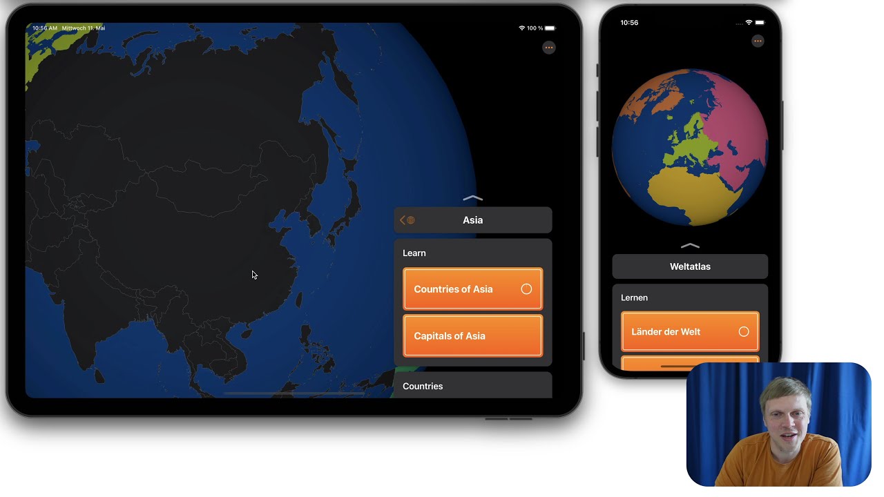Tour geotrainer 2.1 - Geography Quiz App for iPhone & iPad - YouTube