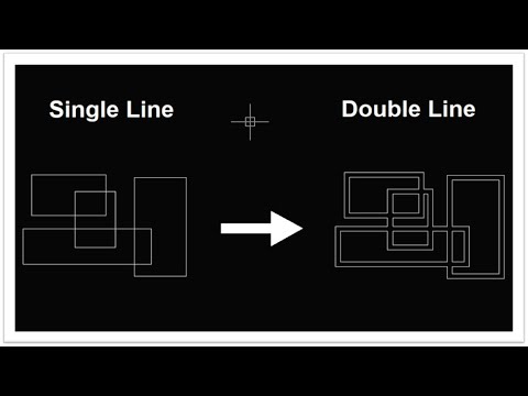 How to make double line form a single line in YQArch | Convert single ...