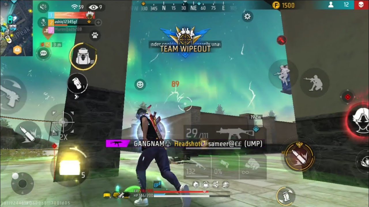 free fire squad rank match rush gameplay - YouTube