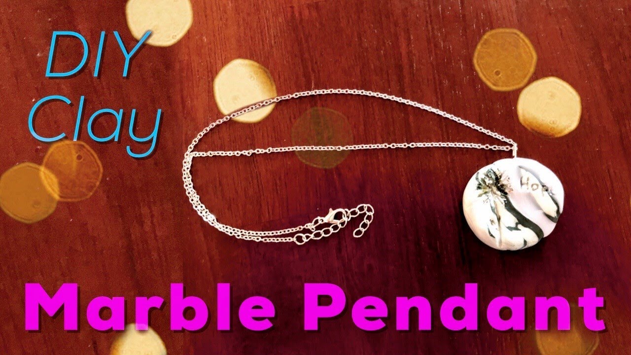 DIY Marble Hope Pendant - YouTube