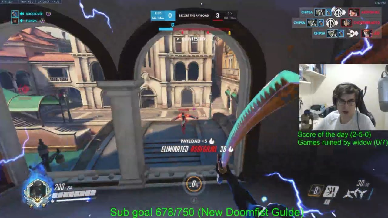 Overwatch The Most Dominant Genji Gameplay Ever By Chipsa With 60 Elims ...