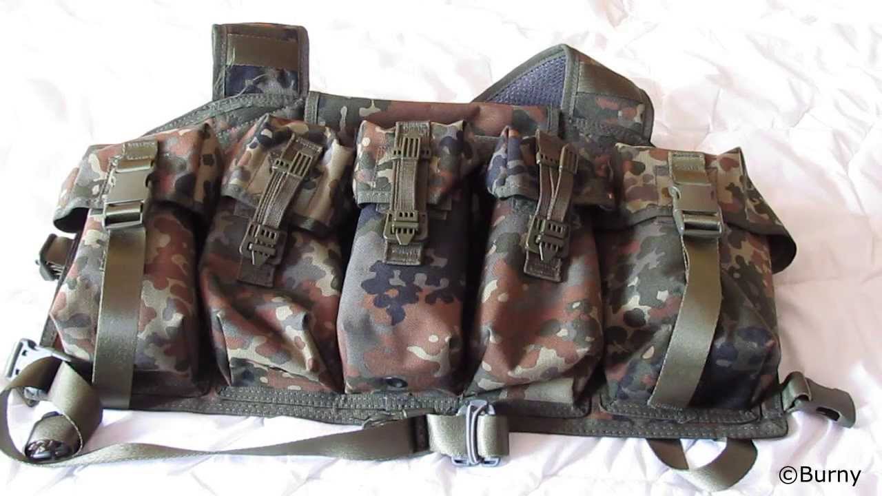 Review TacGear Chest Rig Standard flecktarn - YouTube