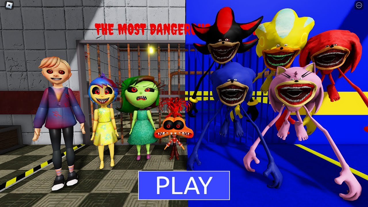 INSIDE OUT 2 SCARY CHARACTERS VS BARRY EXE SPEED RUN SCARY OBBY in ...