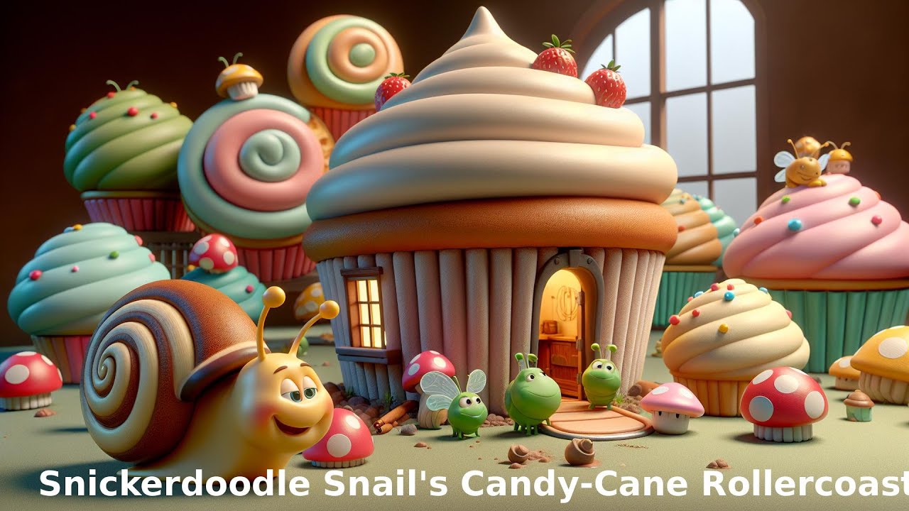 Snickerdoodle Snail's Candy-Cane Rollercoaster Rocket-ship Ride! - YouTube