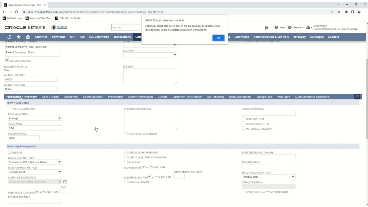 Building a New Part in Netsuite - YouTube
