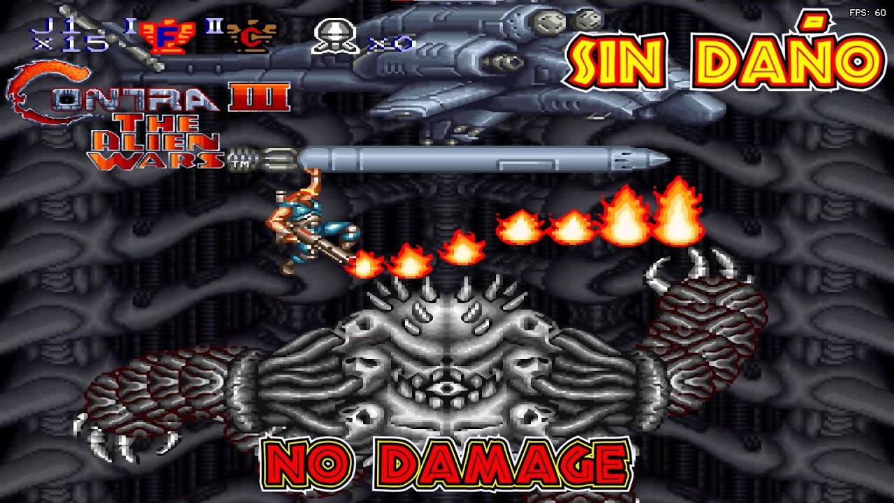 Contra 3 SNES 🎮RETO🎮 Sin Daño [NO DAMAGE] - YouTube