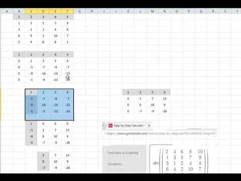5x5 Determinant the EASY way not just cofactors - YouTube