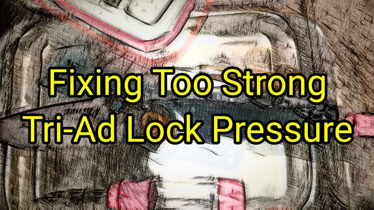 (588) How To Fix A Too Strong Cold Steel Tri Ad Lock Pressure - YouTube
