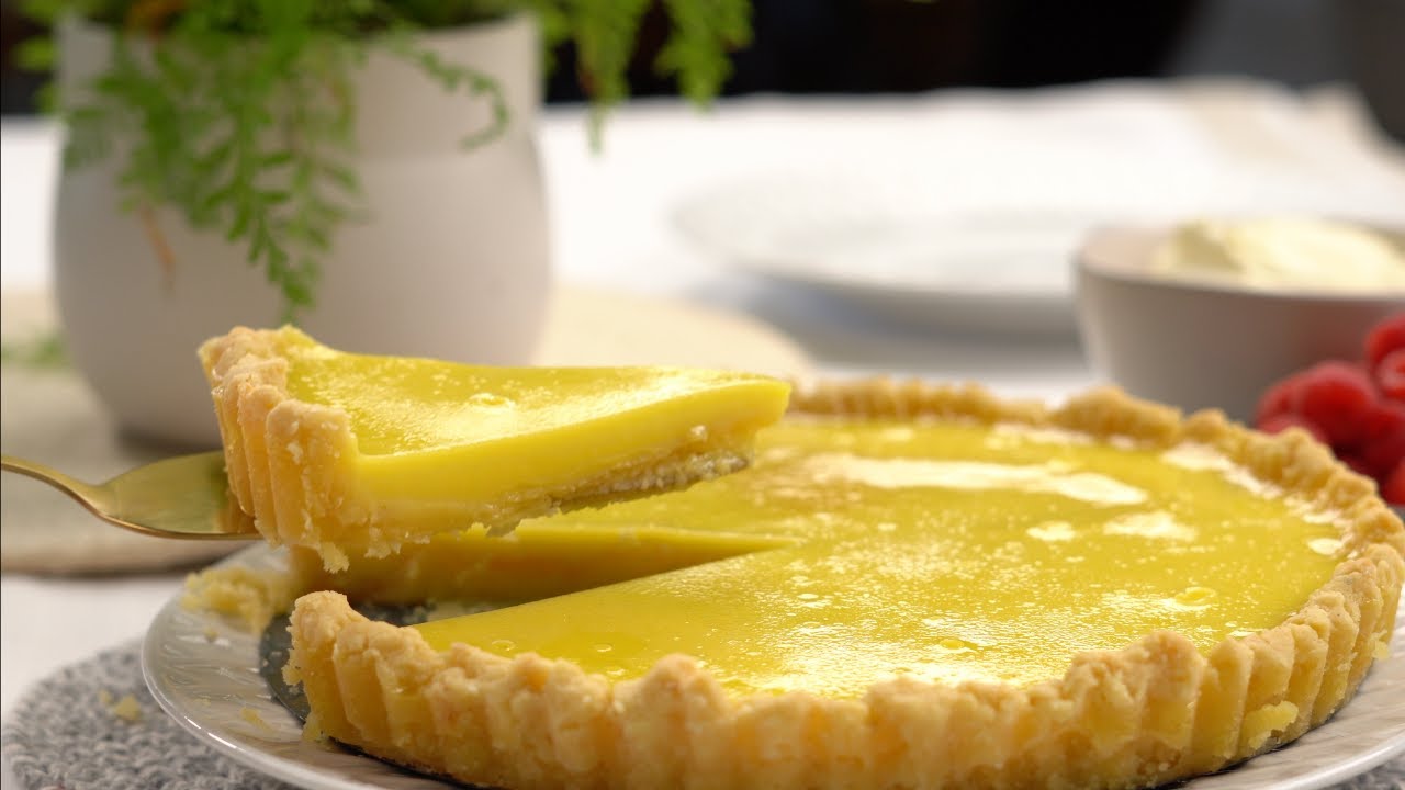 The BEST Lemon Tart Recipe you must try! Just 5 ingredients! - YouTube