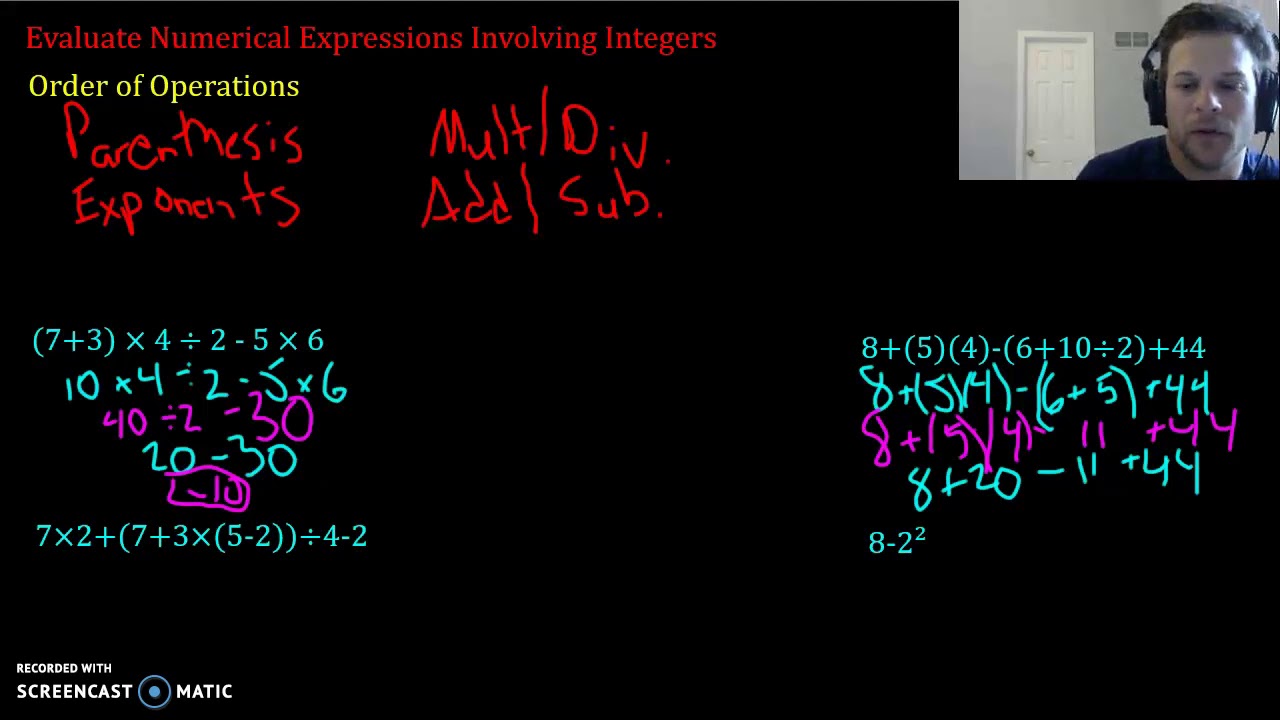 Evaluate Numerical Expressions Involving Integers YouTube evaluate-numerical-expressions-involving-integers-youtube
