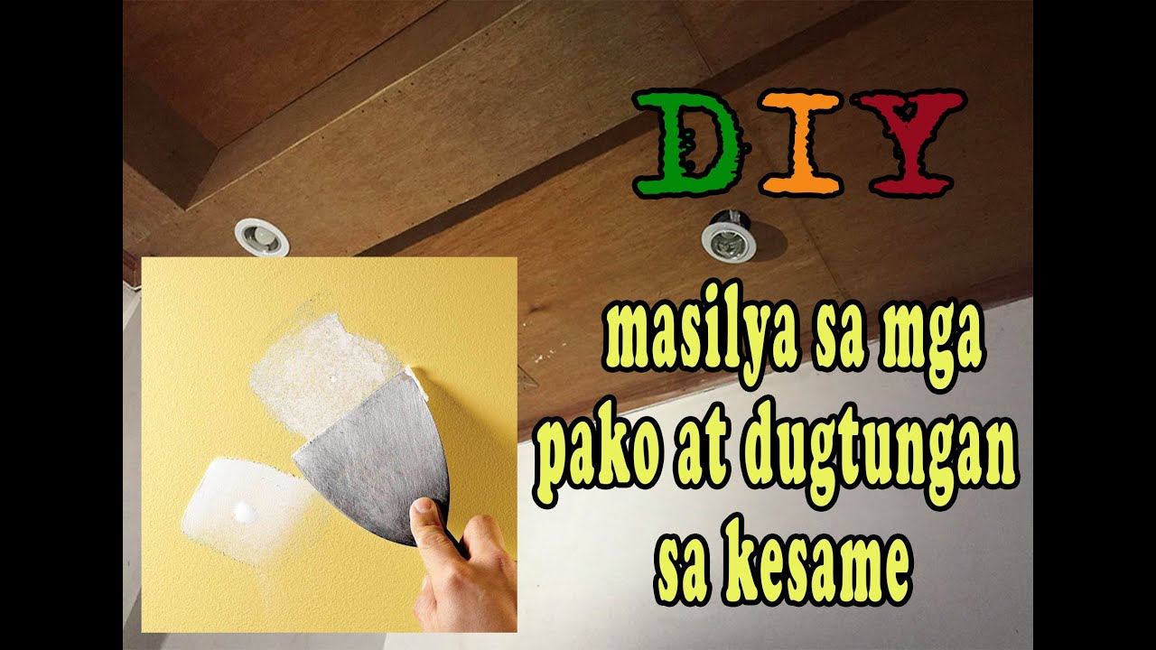DIY. Masilya bago pintura sa KISAME. (Basic tutorial) - YouTube