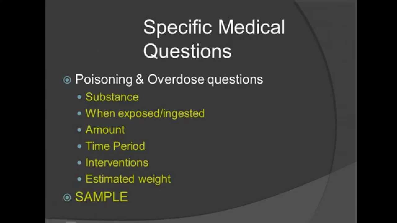 Poisoning & Overdose Management for the EMT Lecture - YouTube