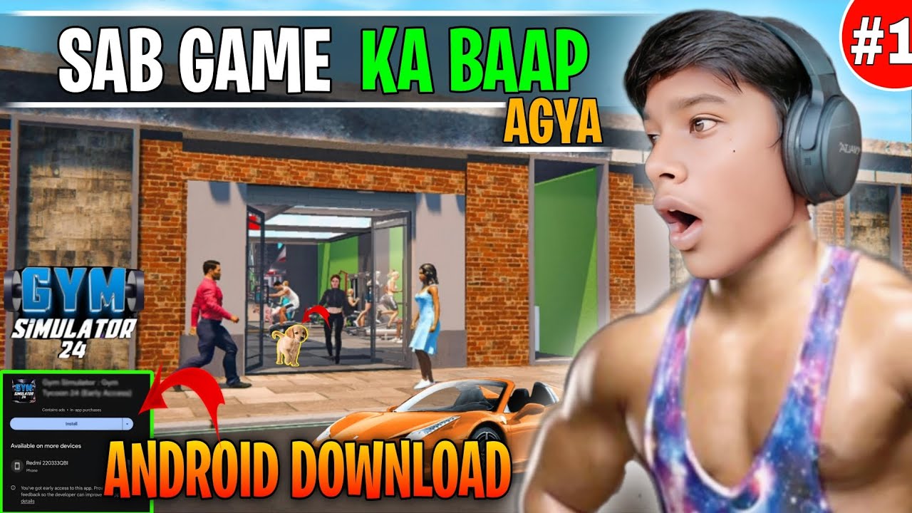 Finally Sab Gym Simulator Game Ka Baap Agya 😍|| How to Download Real ...