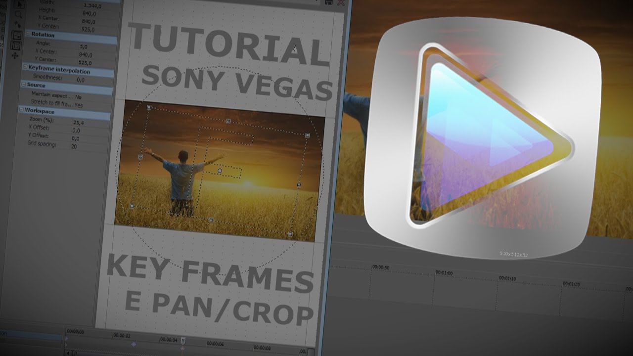 TUTORIAL SONY VEGAS - Keyframes e Event Pan/Crop - YouTube
