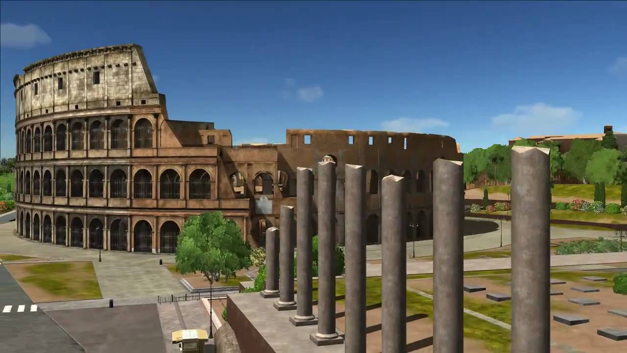 Ricostruzione Virtuale del Colosseo - 3D - YouTube