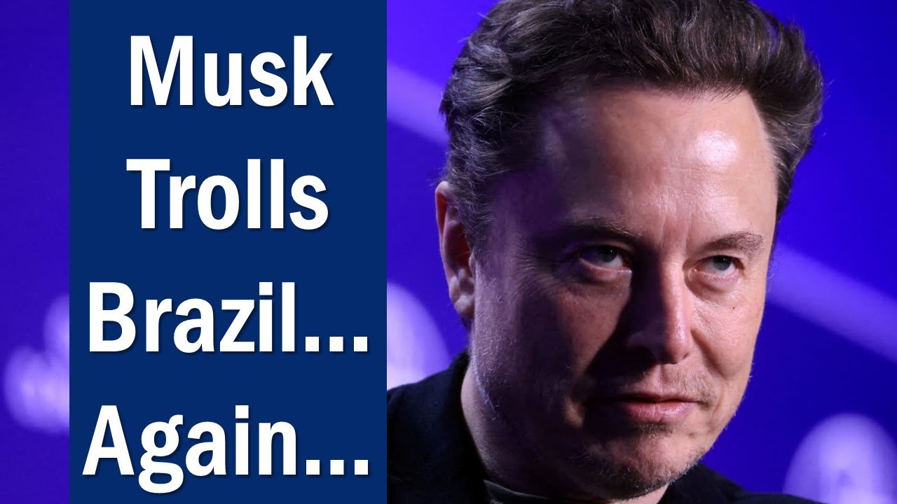 Elon Musk defies X ban in Brazil by beaming app from space - YouTube