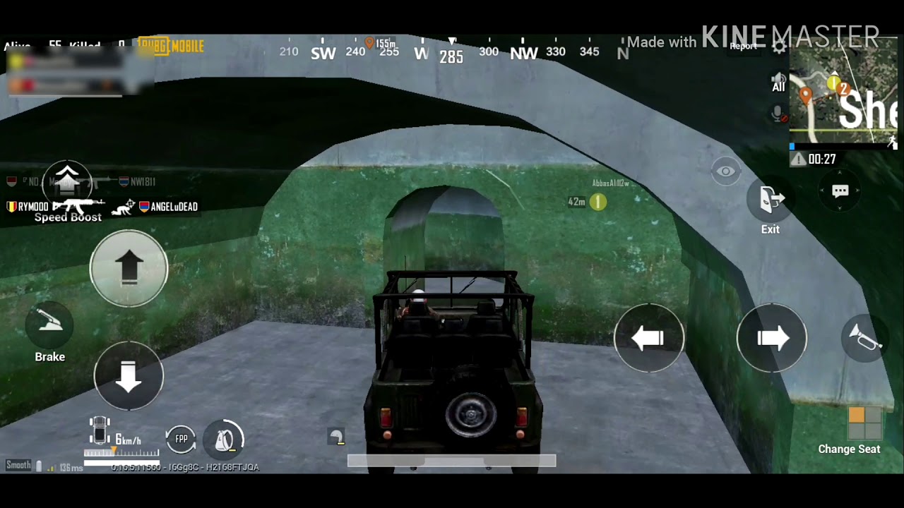 Driving in pubg mobile - YouTube