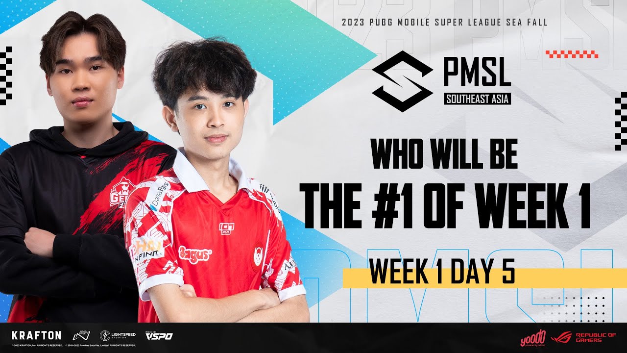 [EN] 2023 PMSL SEA W1D5 | FALL | WHO WILL BE THE #1 OF WEEK 1? - YouTube