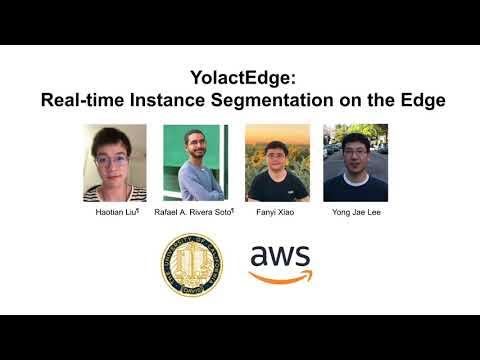 YolactEdge: Real-time Instance Segmentation on the Edge (talk at ICRA 2021) - YouTube