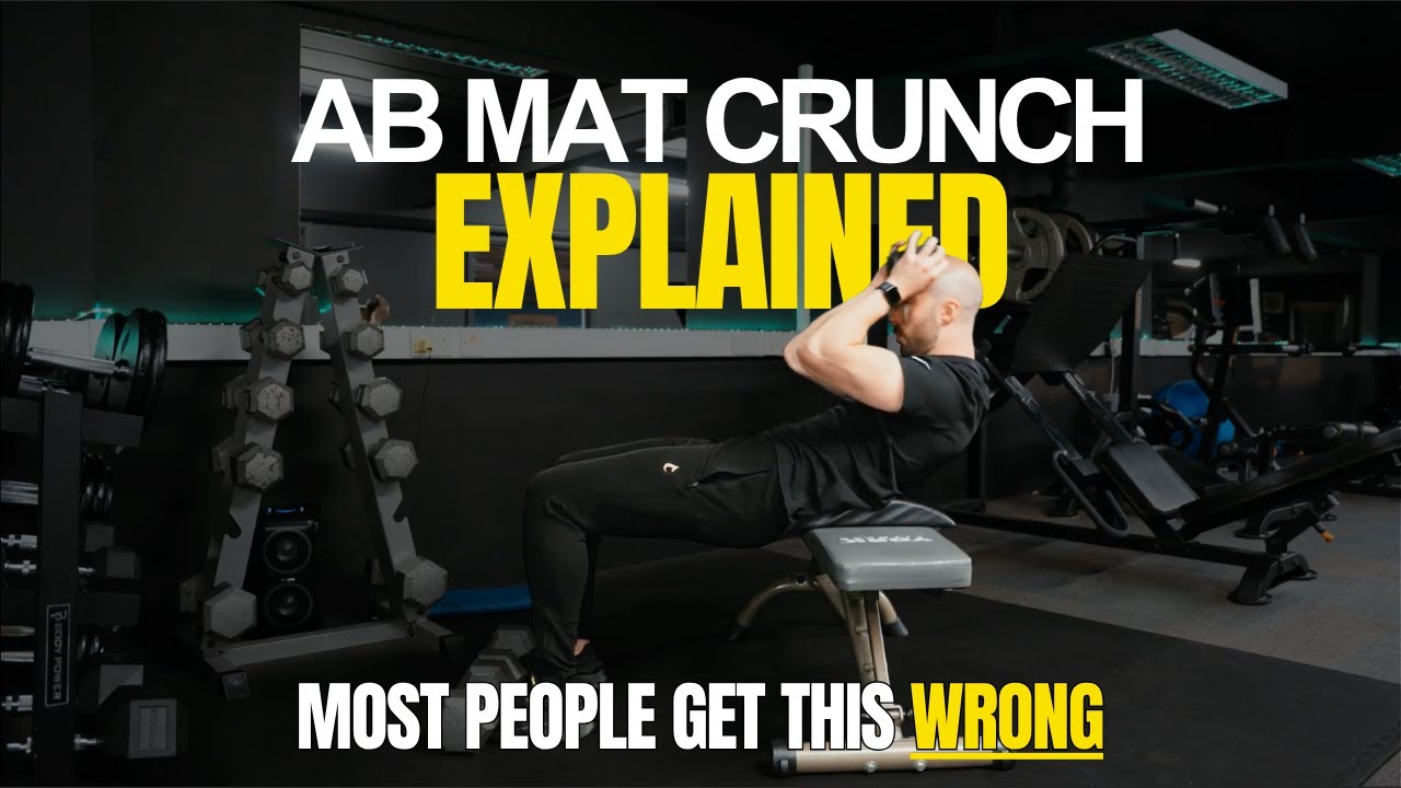 Ab Mat Bench Crunch - YouTube