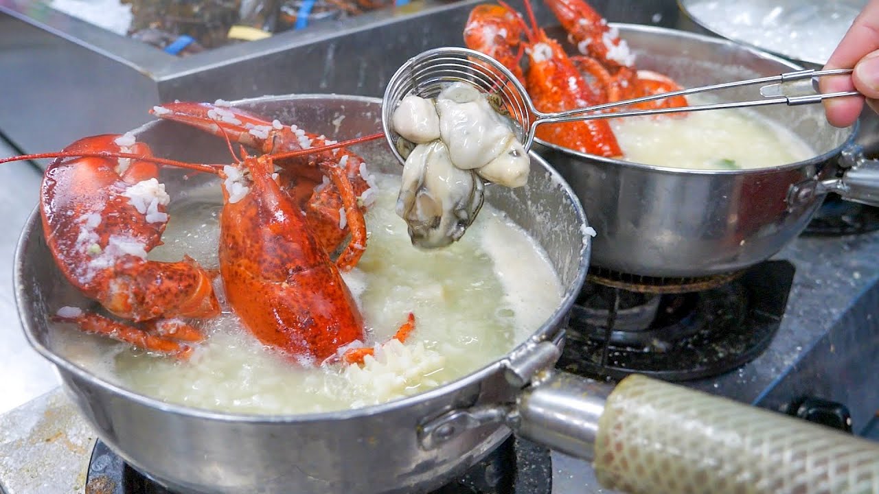 Lobster Seafood Porridge, Mud Crab Seafood Porridge, Steamed Lobster ...
