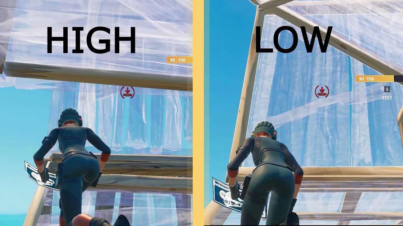 HIGH vs LOW MESHES in Fortnite. - YouTube