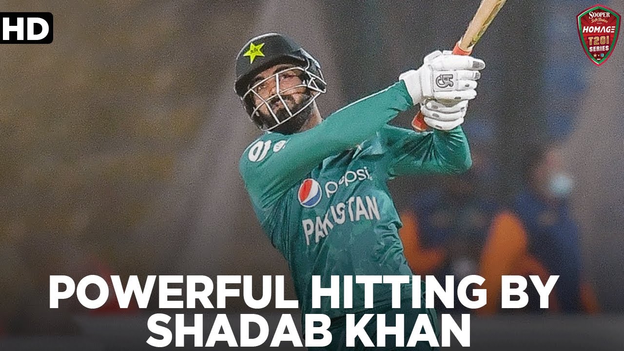 Powerful Hitting By Shadab Khan | Pakistan vs West Indies | PCB | MK1L ...