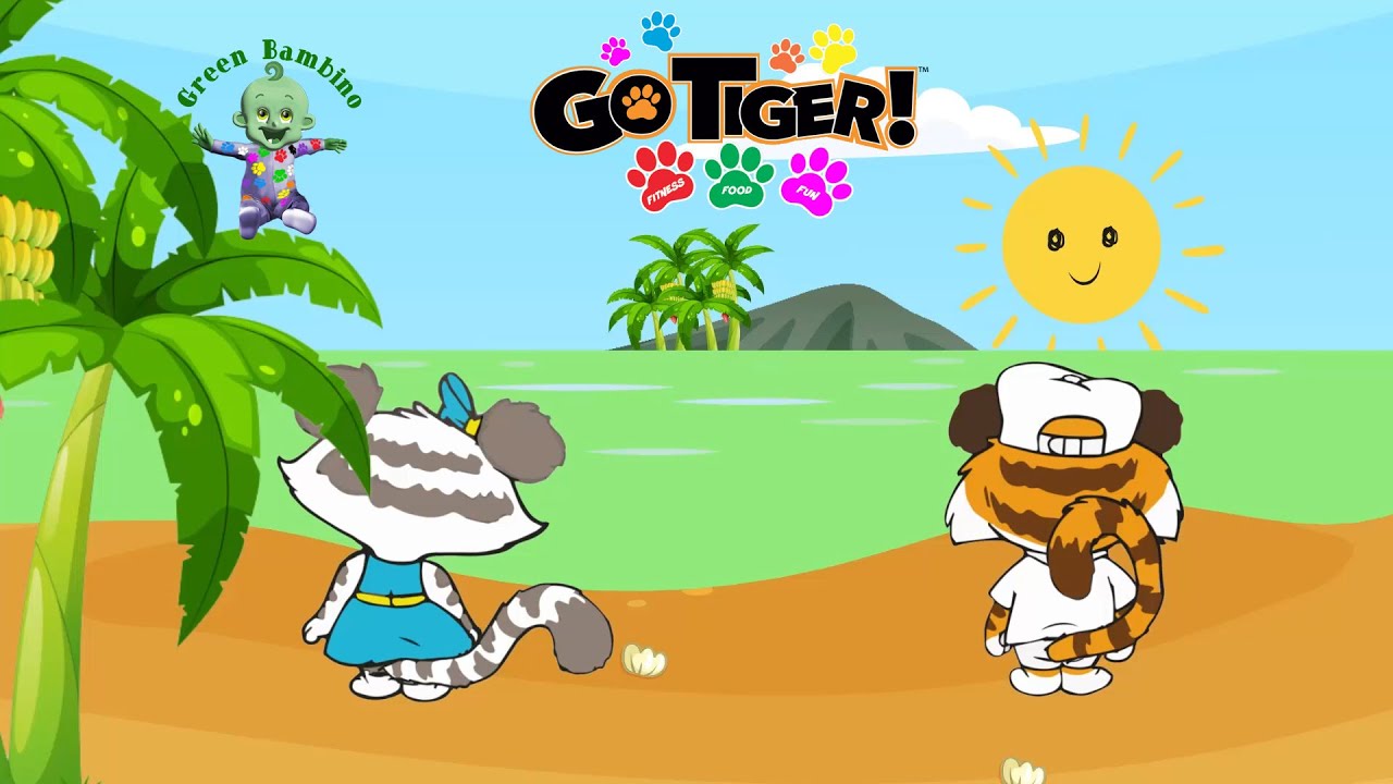 GO TIGER! Sensory -- FUN Beach! -- Cubs',Tiger and Teena! -- Sea ...
